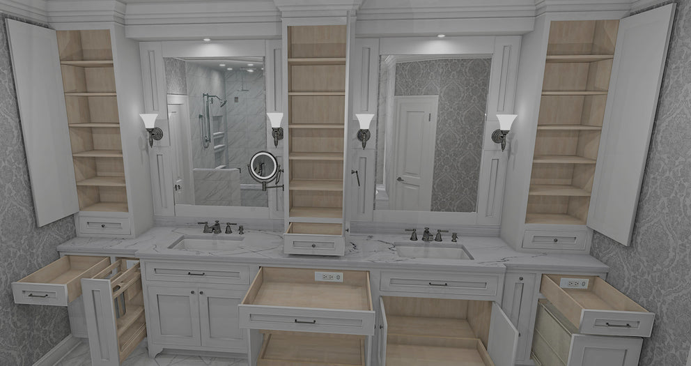 5 Powered Hair Dryer Storage Drawers to Inspire Your Bathroom Remodel ...