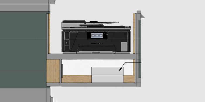 How to Build a Printer Cabinet Pullout Drawer – Docking Drawer